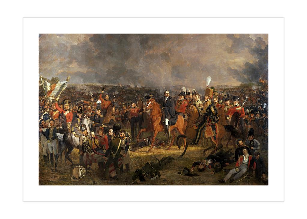 The Battle of Waterloo (1824) Pieneman military historic wall art ...