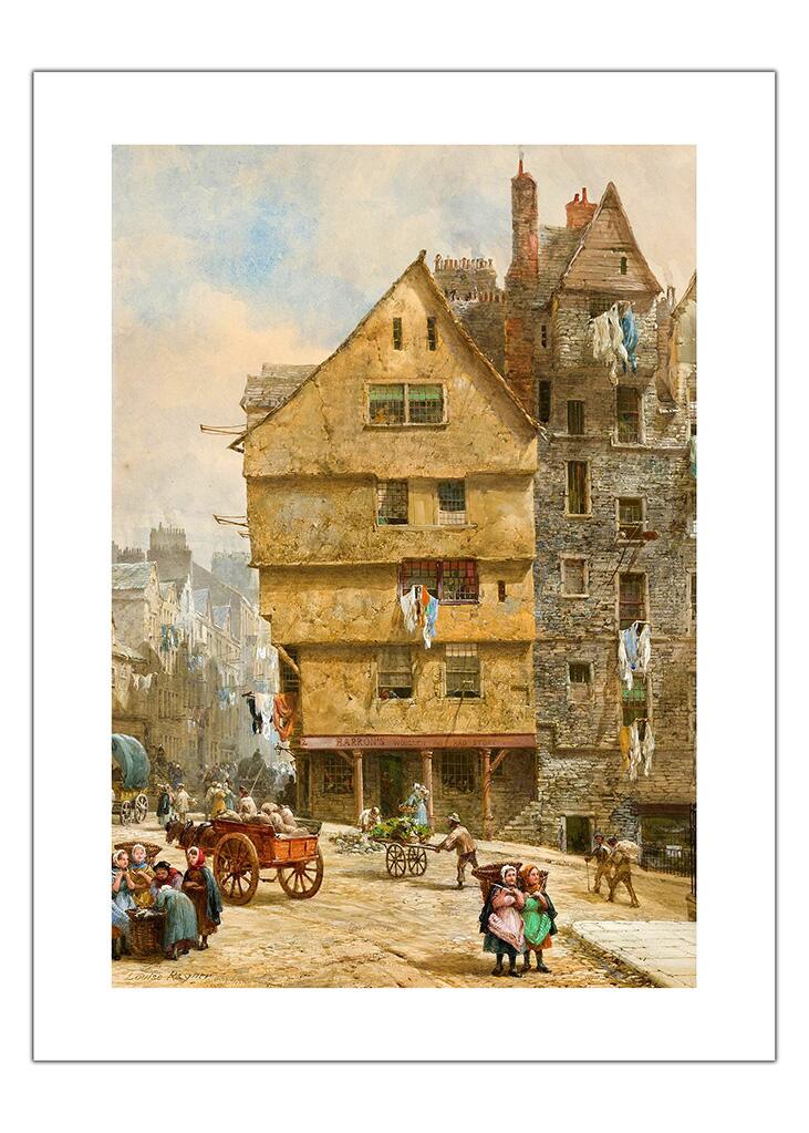 Barron's Woolen and Rag Store Edinburgh Louise Rayner British wall art ...