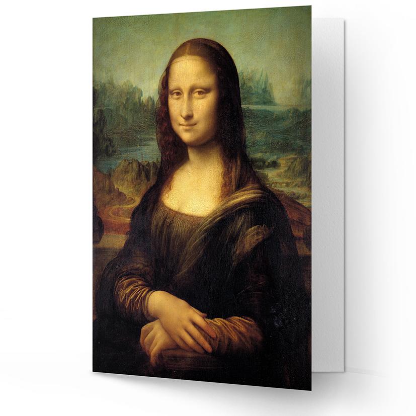 Mona Lisa (1503) by Leonardo da Vinci Matte Fine Art Greeting Card ...