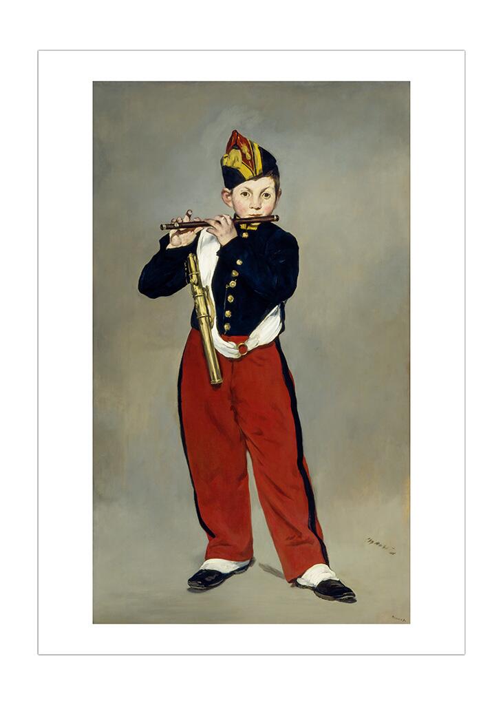 Young Flautist The Fifer Piper (1866) Edouard Manet wall art poster print