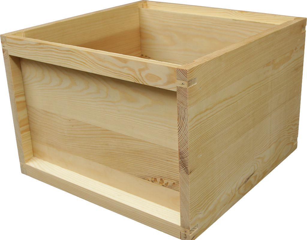 British National Pine 14 x 12 Brood Box