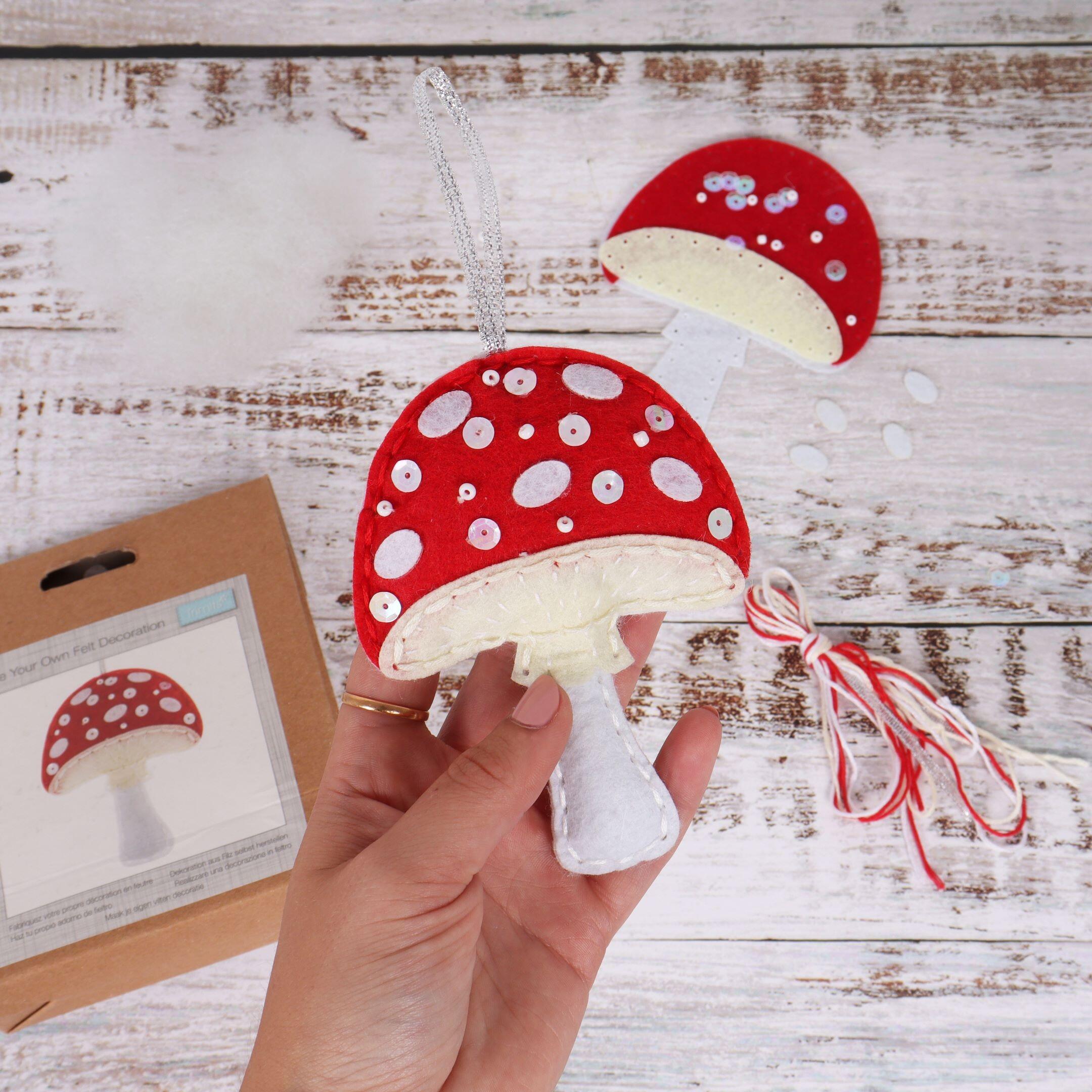 Make your own - Felt Toadstool Decoration