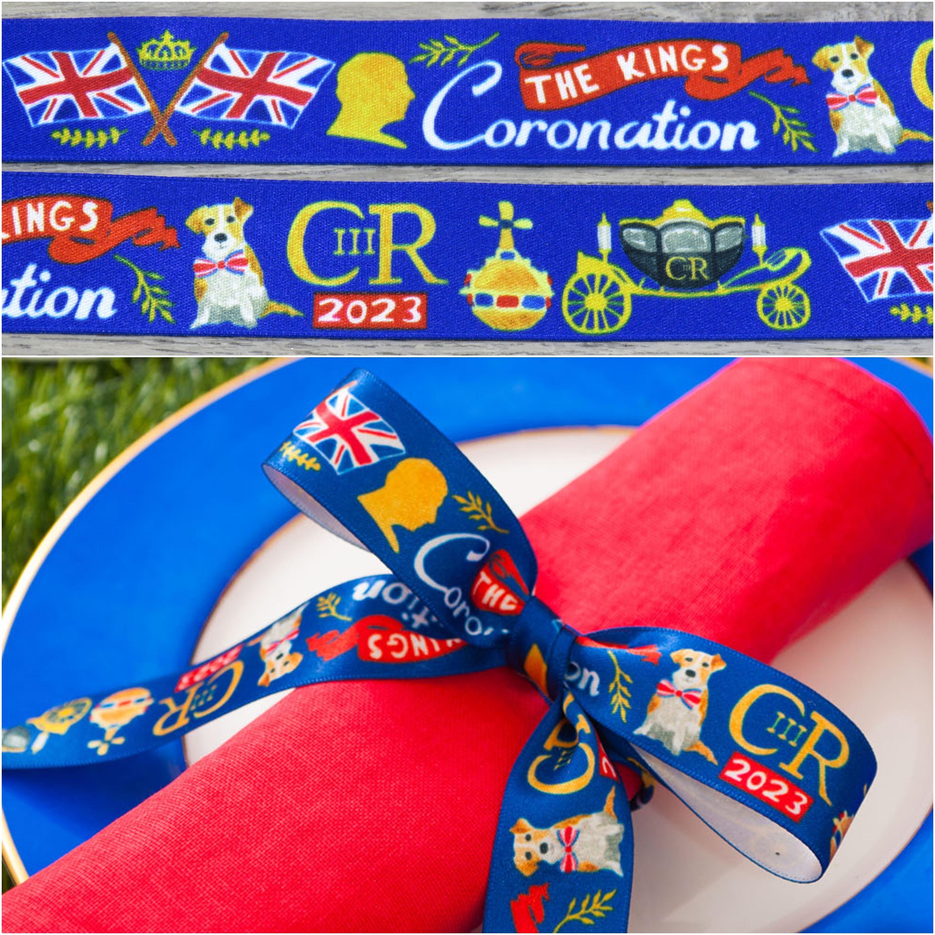 Z-ARCHIVED 25mm Kings Coronation Ribbon - Berisfords