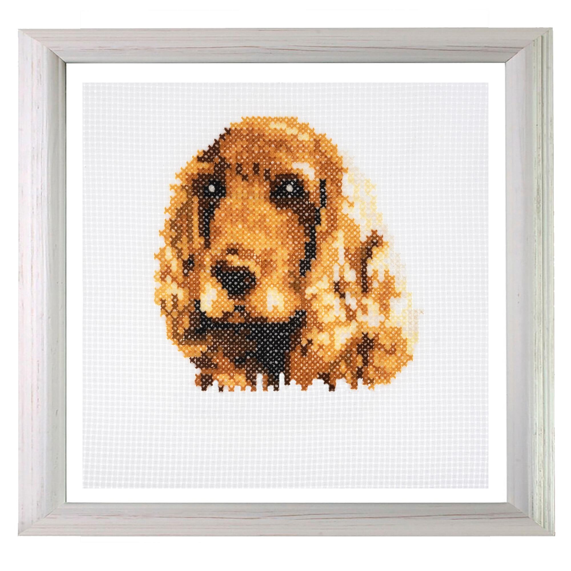 Cocker Spaniel - Stitch Your Own Counted Cross Stitch Kit