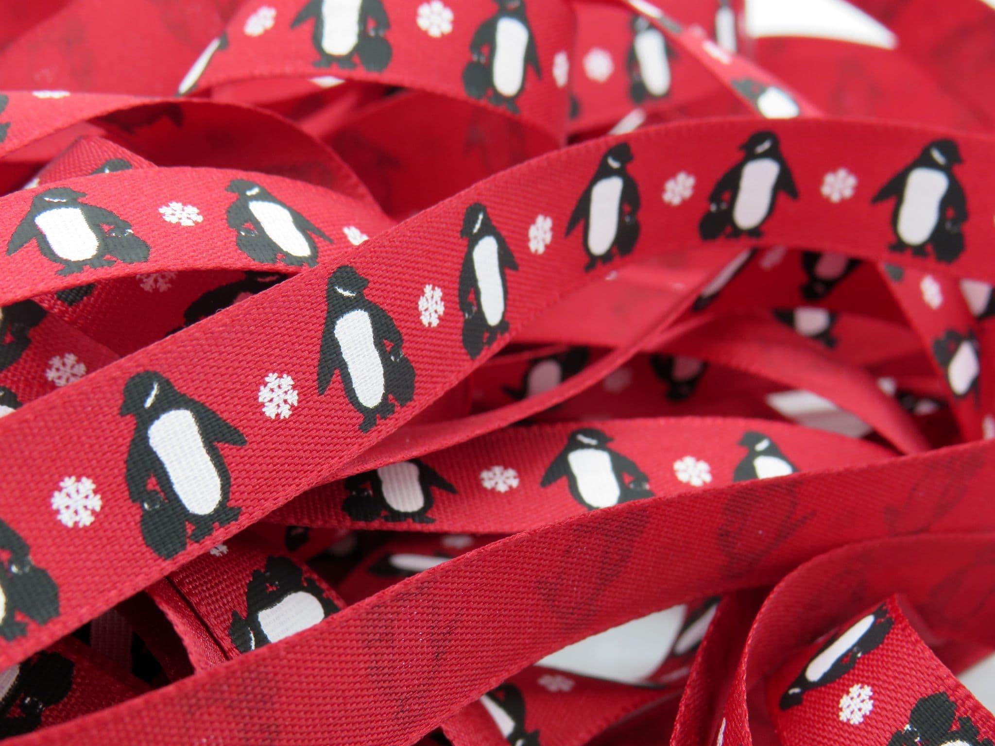 15mm Penguin Ribbon - Berisfords - 4 Colours - Per Metre