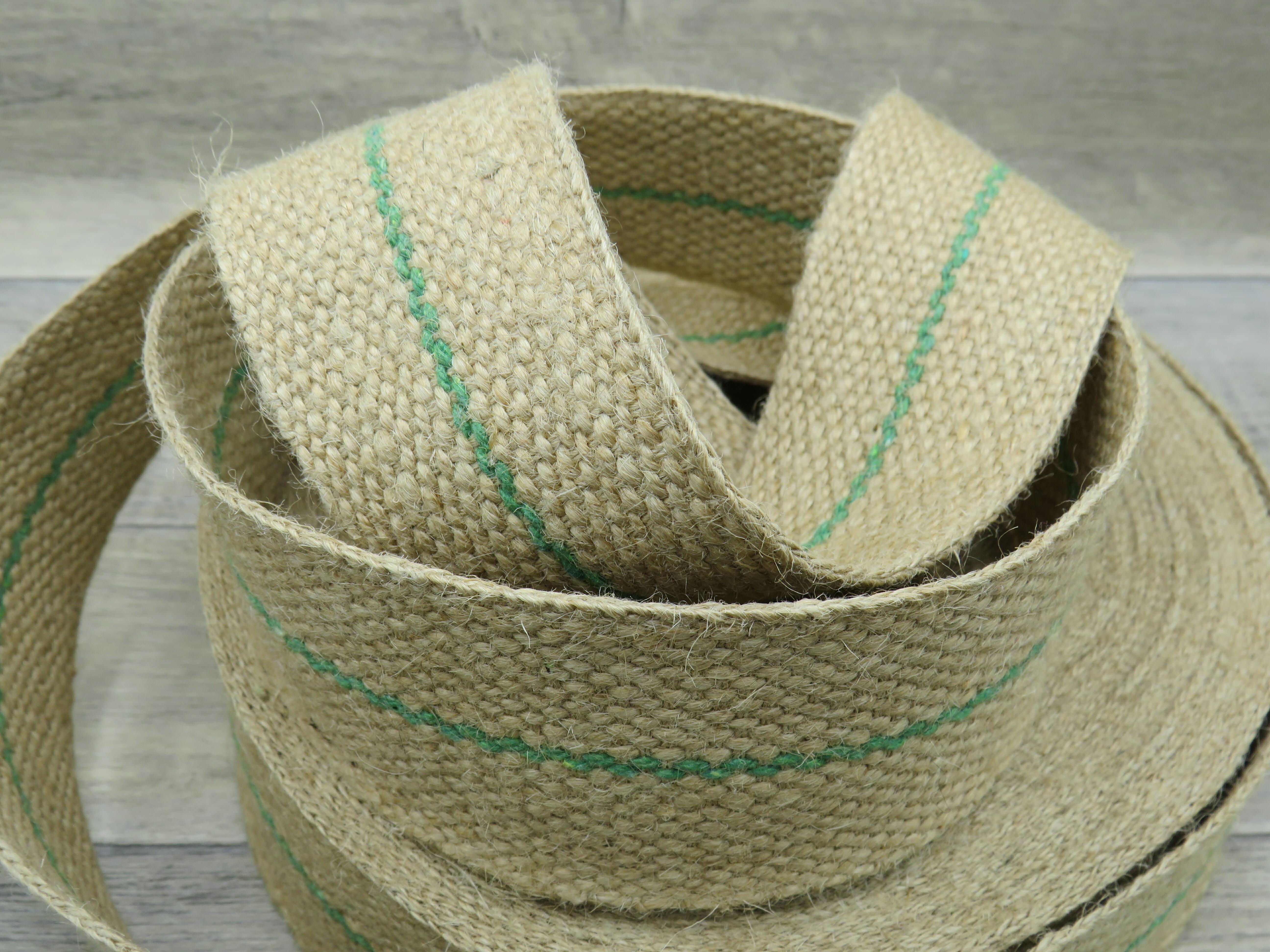 50mm Jute Hessian Upholstery Webbing - priced per metre