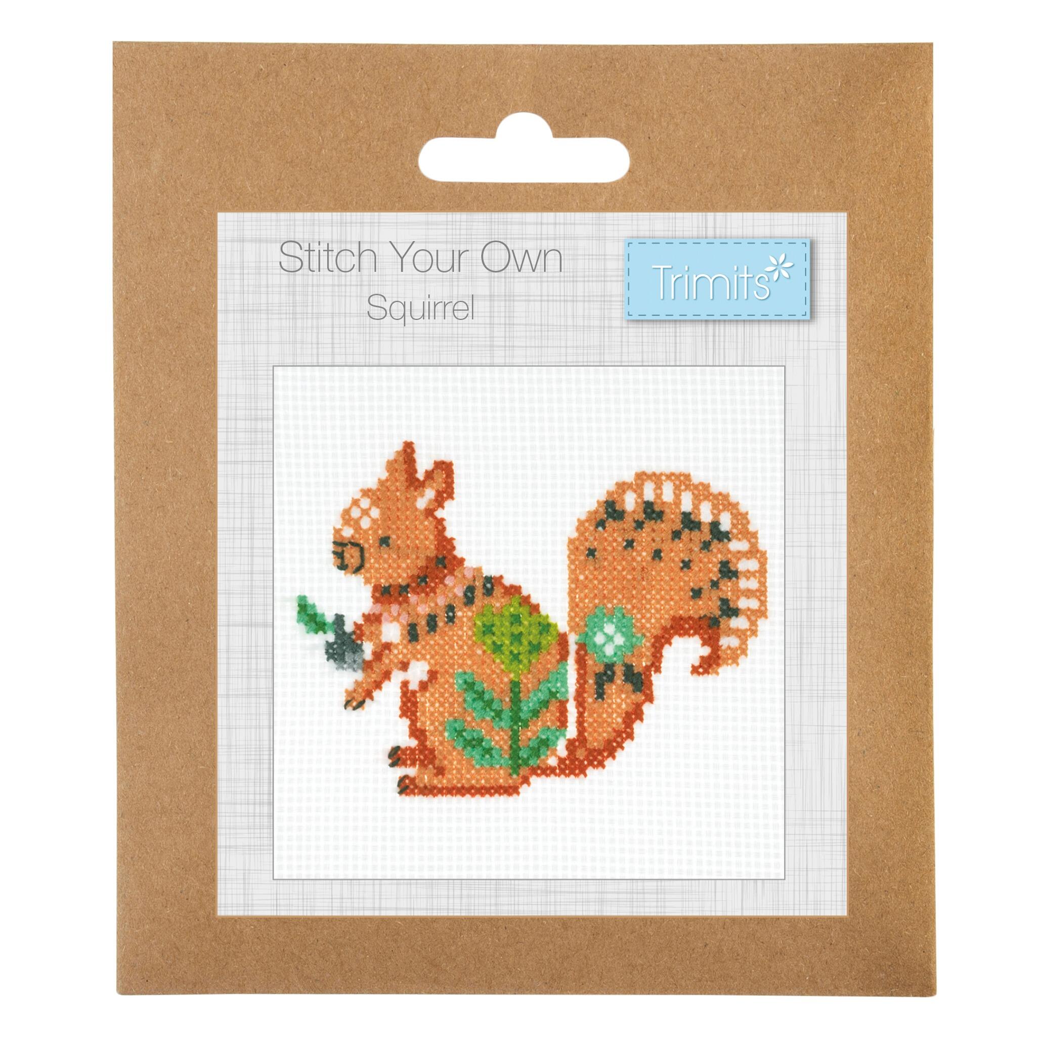 Squirrel - Stitch Your Own Counted Cross Stitch Kit