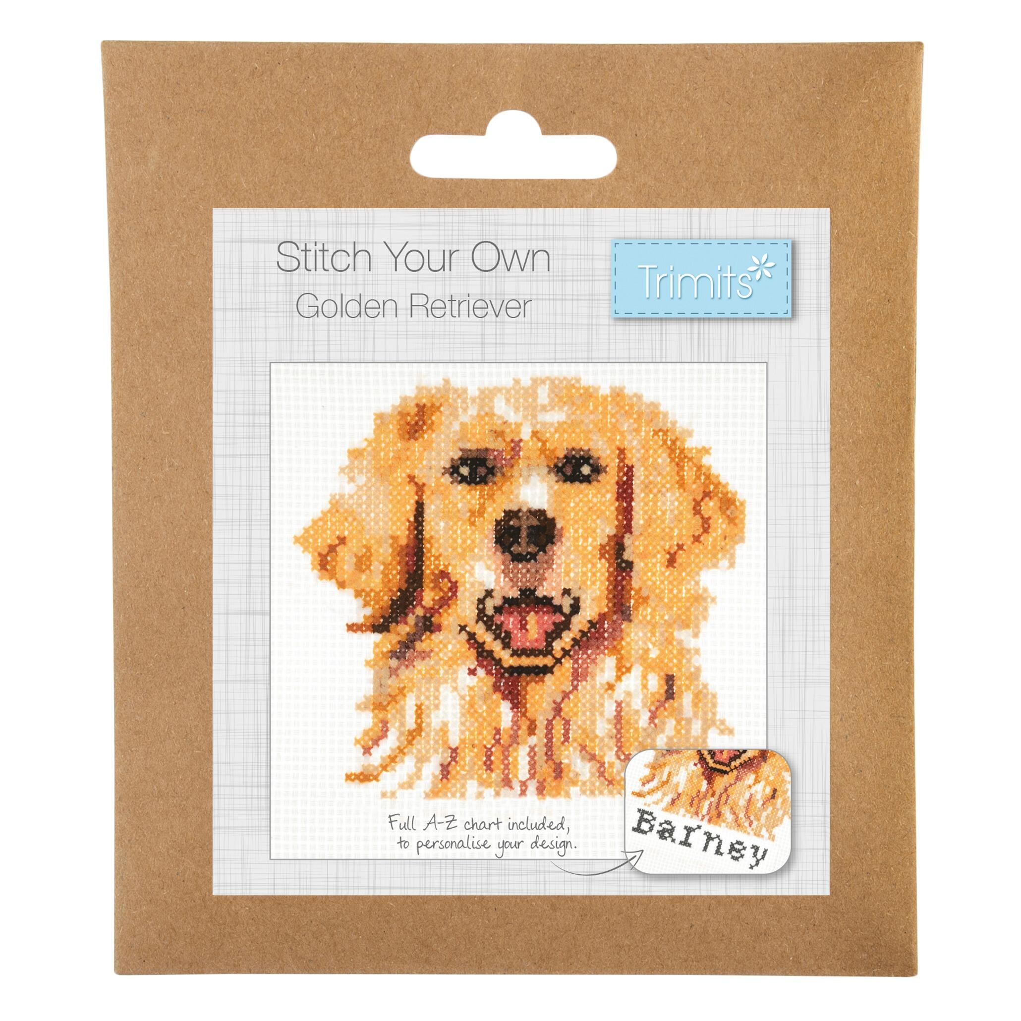 Golden Retriever - Stitch Your Own Counted Cross Stitch Kit