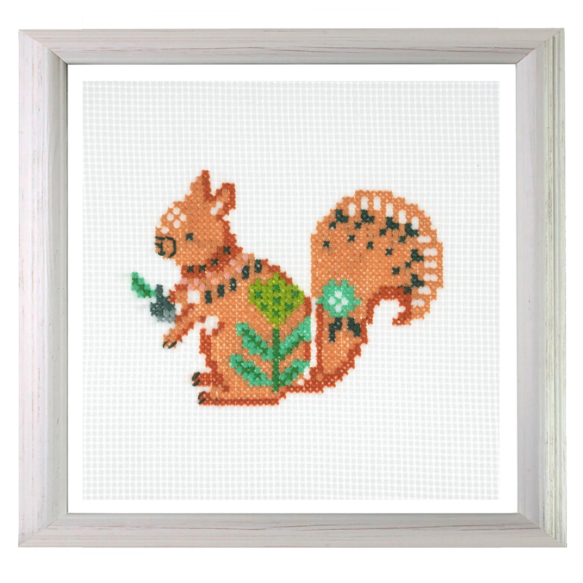 Squirrel - Stitch Your Own Counted Cross Stitch Kit
