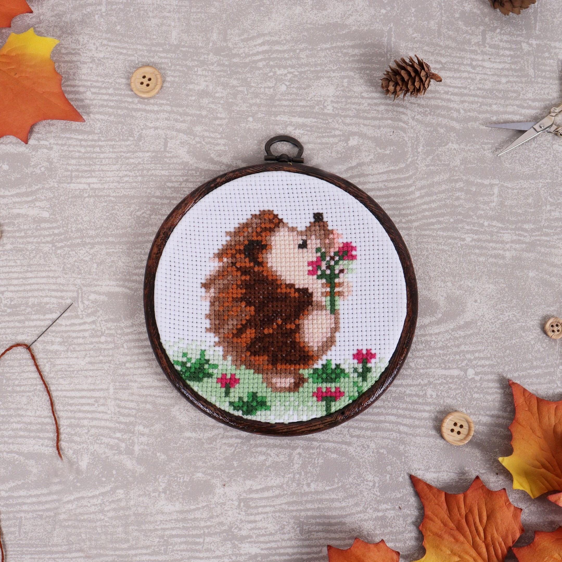 Hedgehog - Stitch Your Own Counted Cross Stitch Kit
