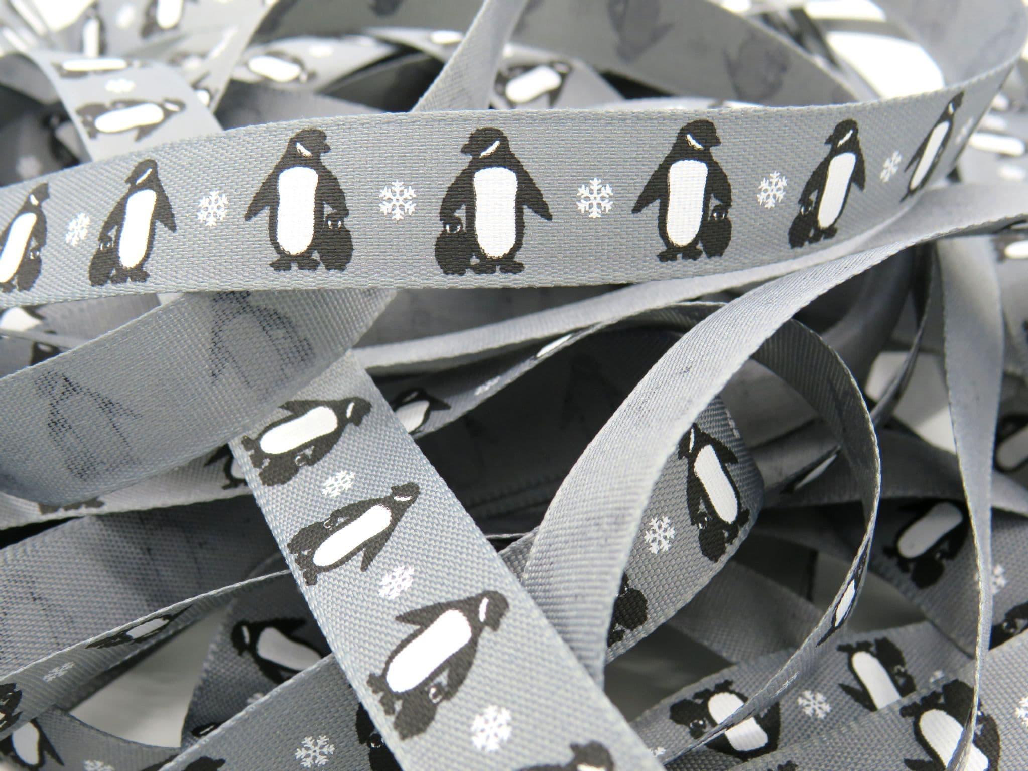 15mm Penguin Ribbon - Berisfords - 4 Colours - Per Metre