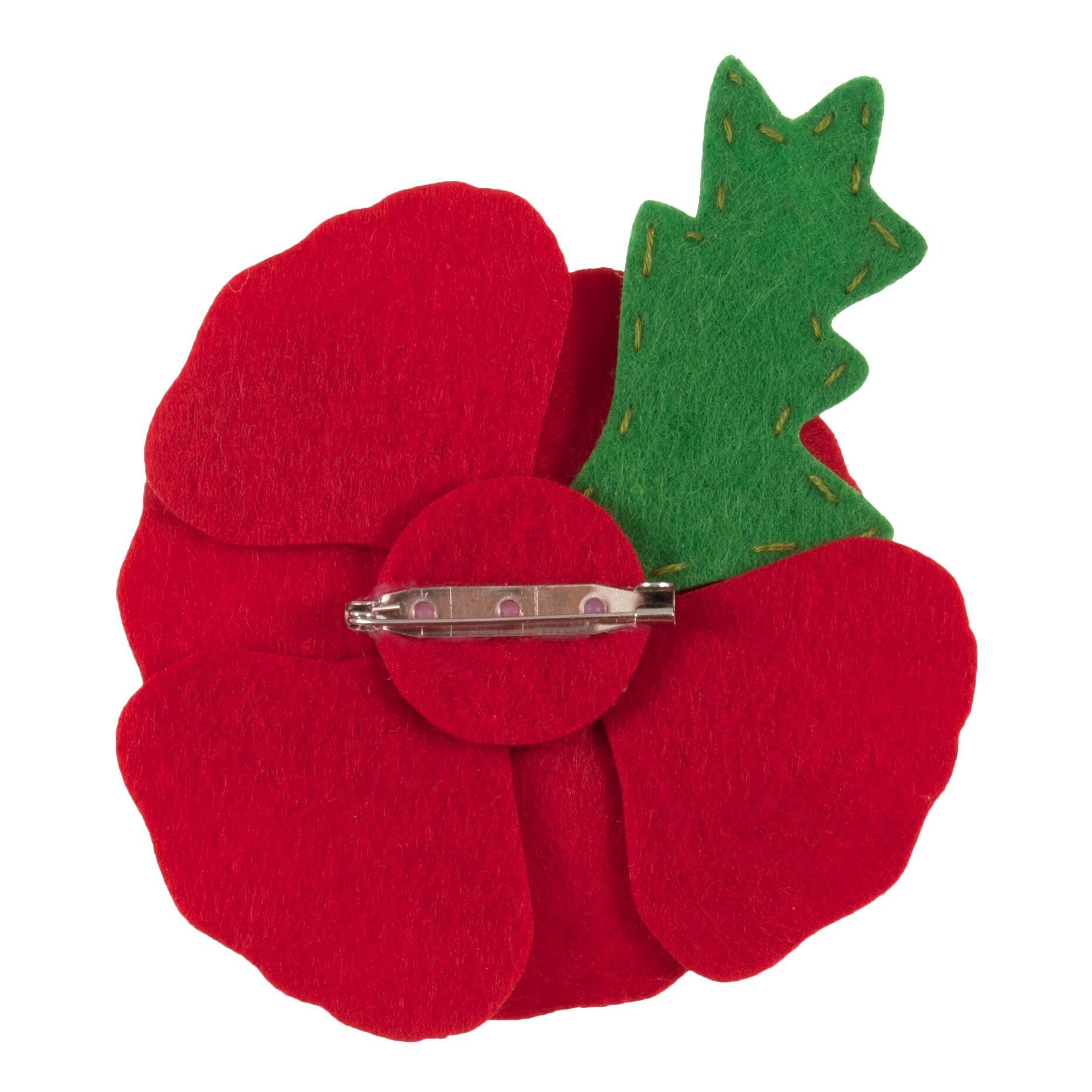 Make Your Own - Felt Poppy Brooch
