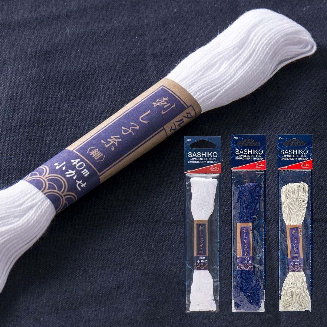 Sashiko Japanese Cotton Embroidery Thread - 40m