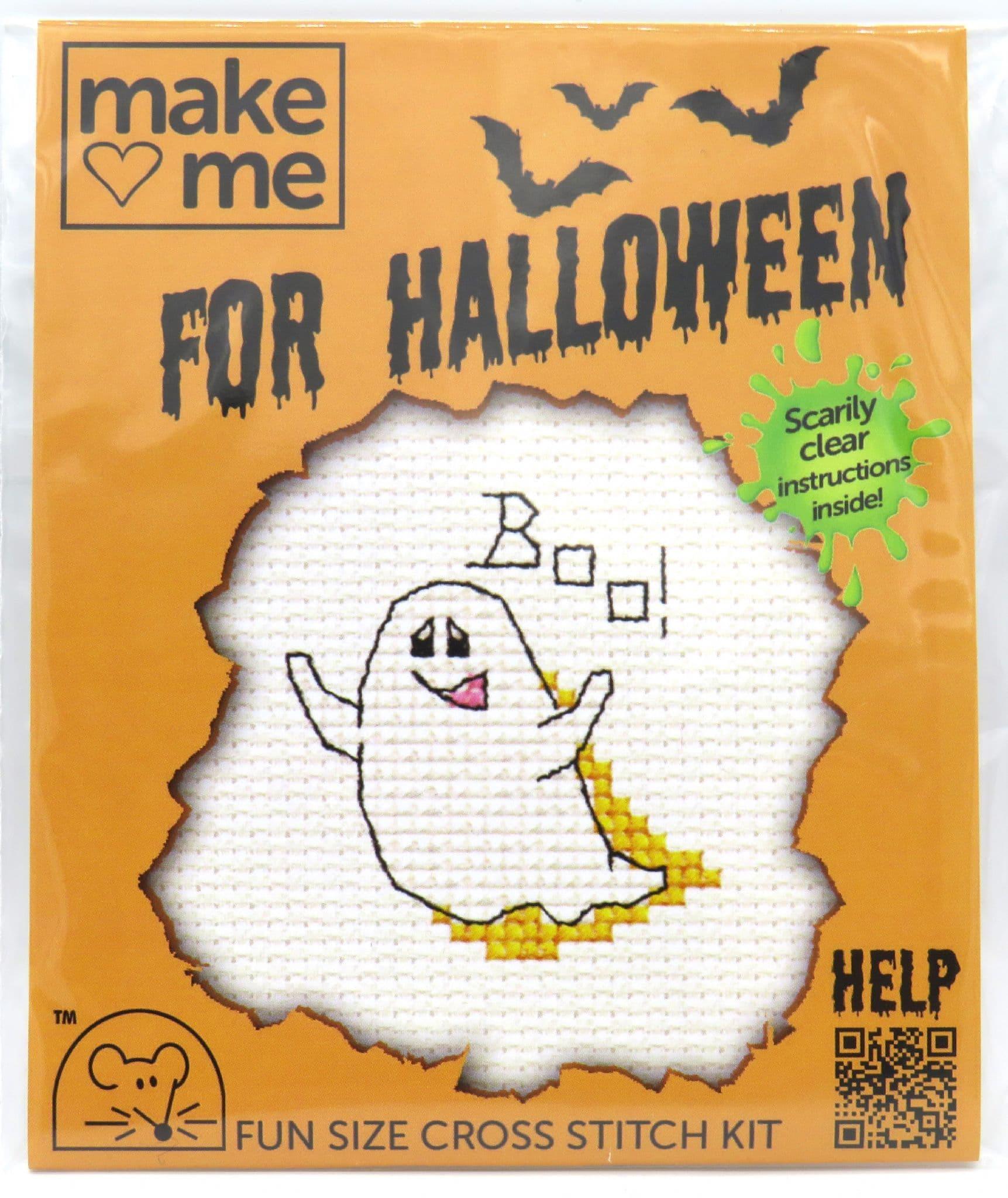 Mouseloft Cross Stitch Kit Ghost Make Me for Halloween