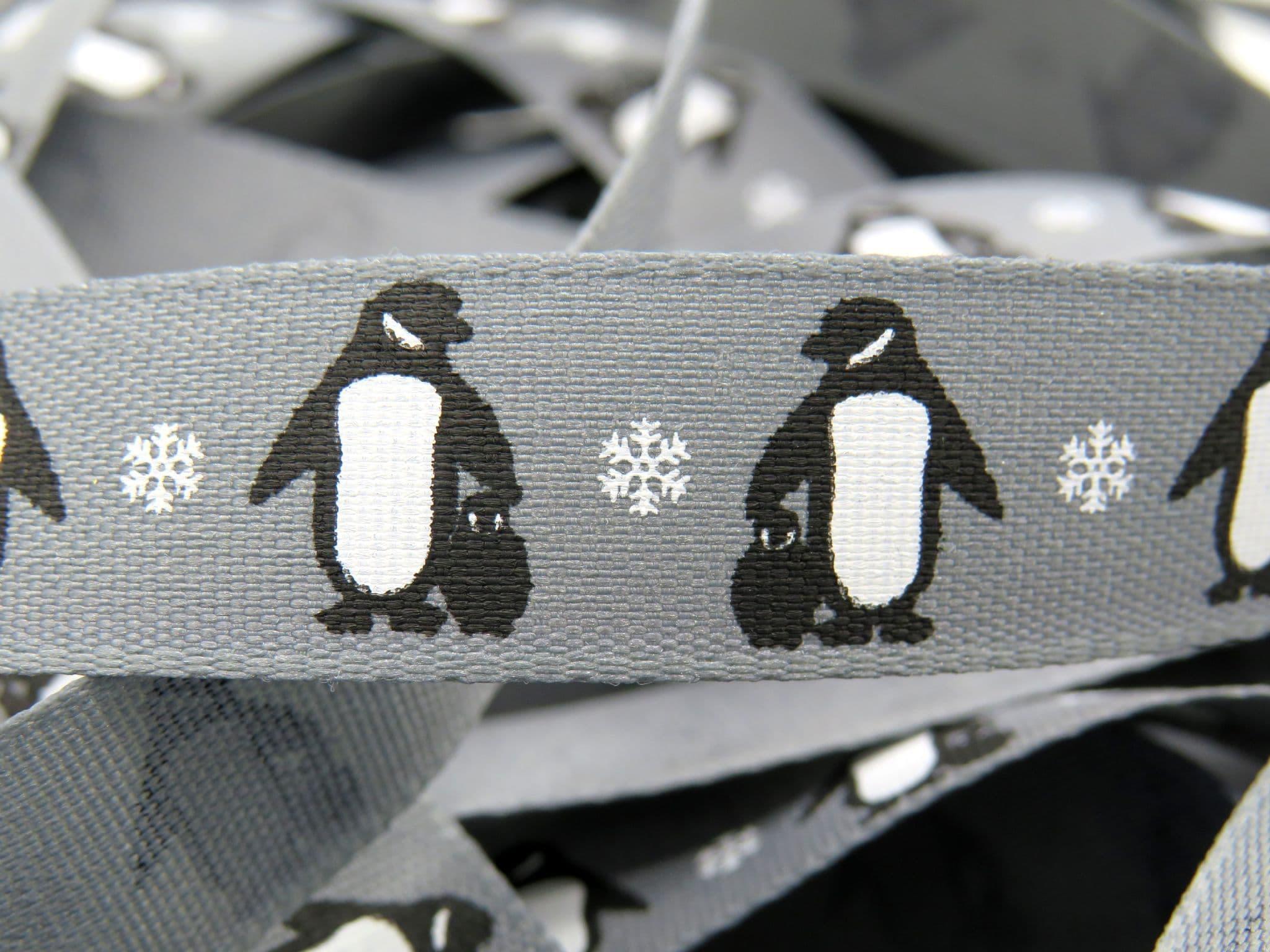15mm Penguin Ribbon - Berisfords - 4 Colours - Per Metre