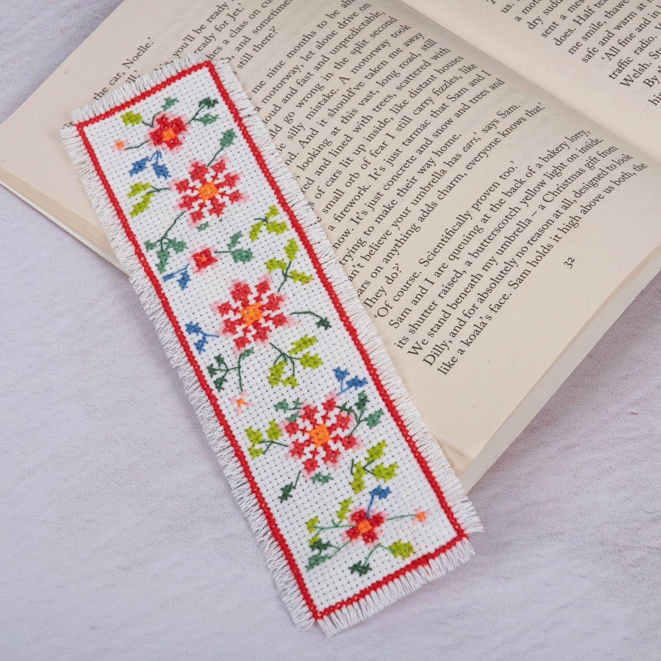 Floral - Stitch Your Own Bookmark Counted Cross Stitch Kit