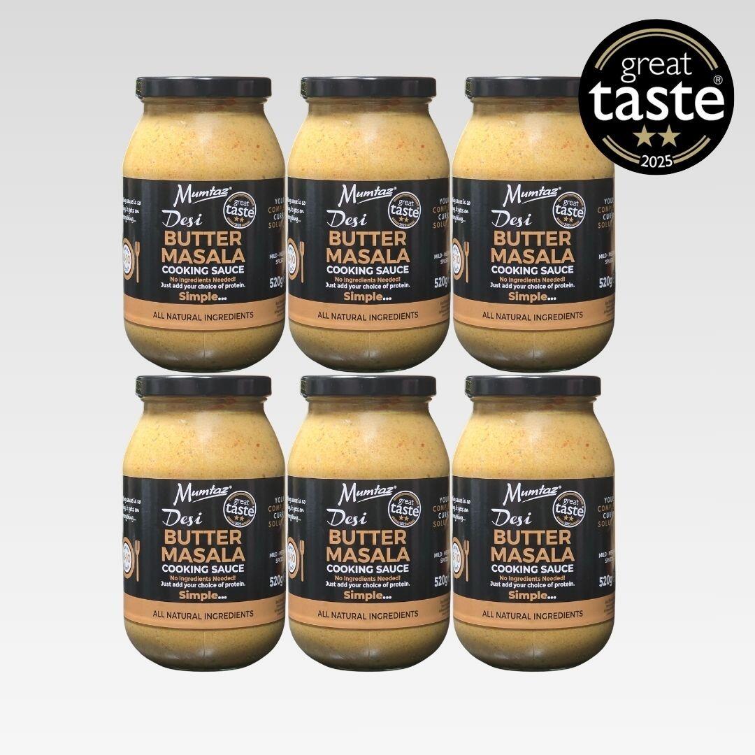 Mumtaz Desi Butter Masala Cooking Sauce - 6x520g Multipack