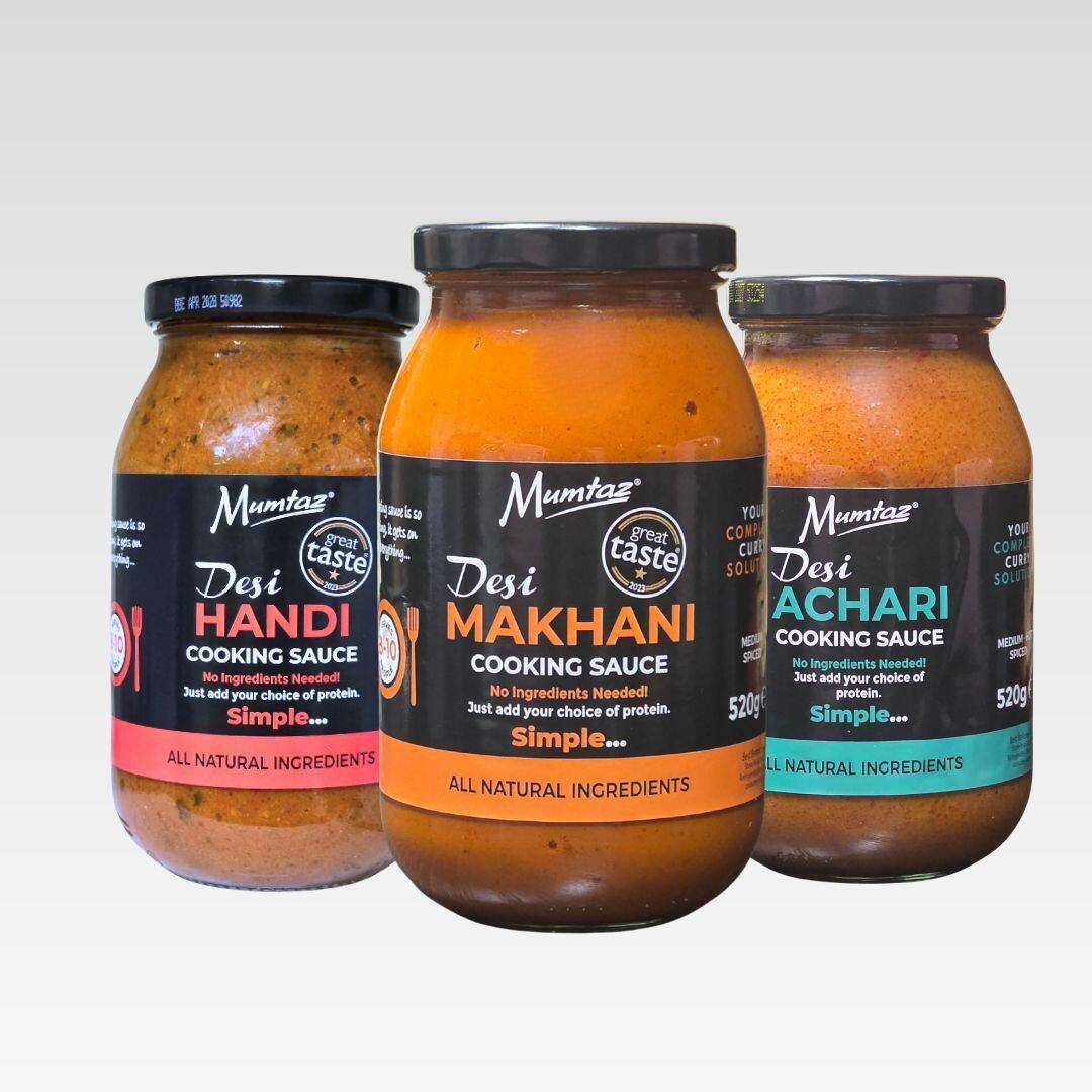 Mumtaz Desi Cooking Sauces - 3x700g Bundle: Authentic Flavors for ...