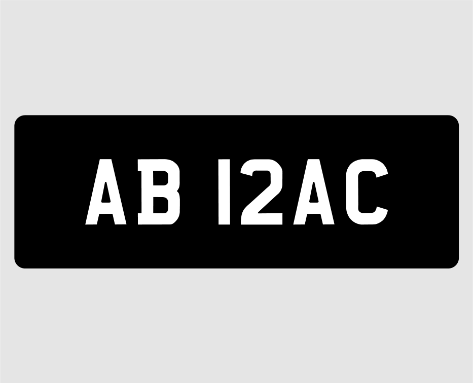 Kids Personalised Aluminium Toy Model Car Number License Plate