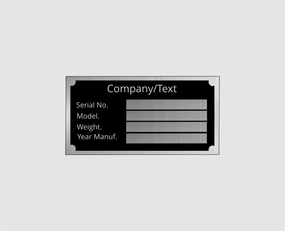Custom Identification Number Plate Custom Identification Number Plate