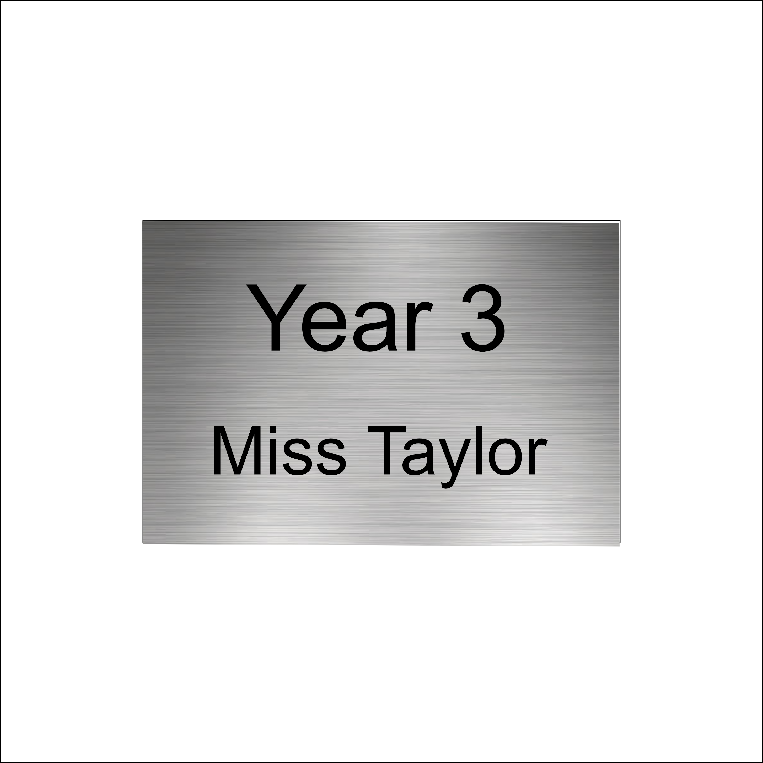 Aluminium Classroom Door Signs - School Room Plaques