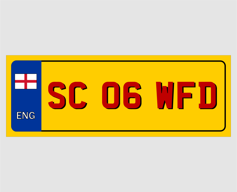 Personalised Novelty Aluminium Car Number Plate Personalised Novelty Aluminium Car Number Plate