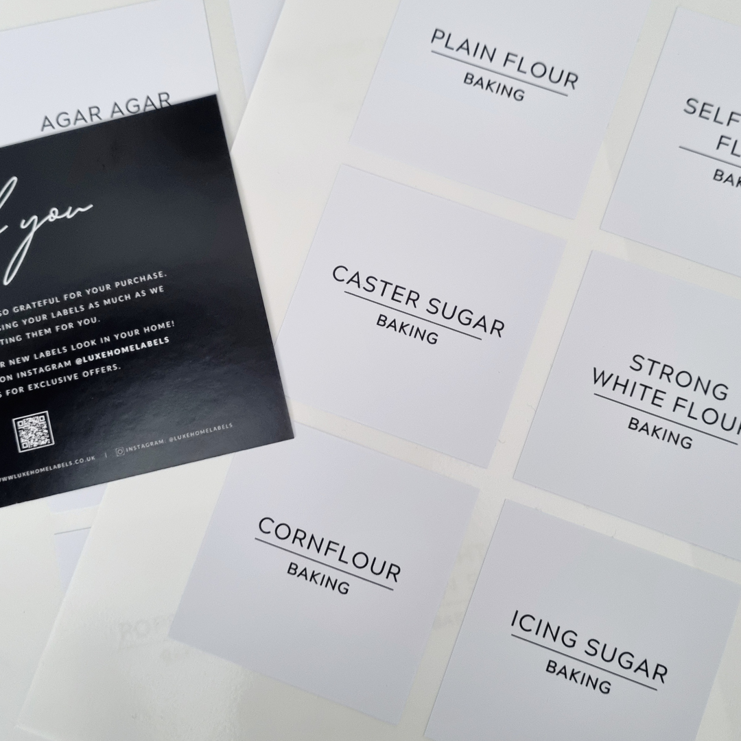 Customised Home Organisation Labels | Luxe Home Labels