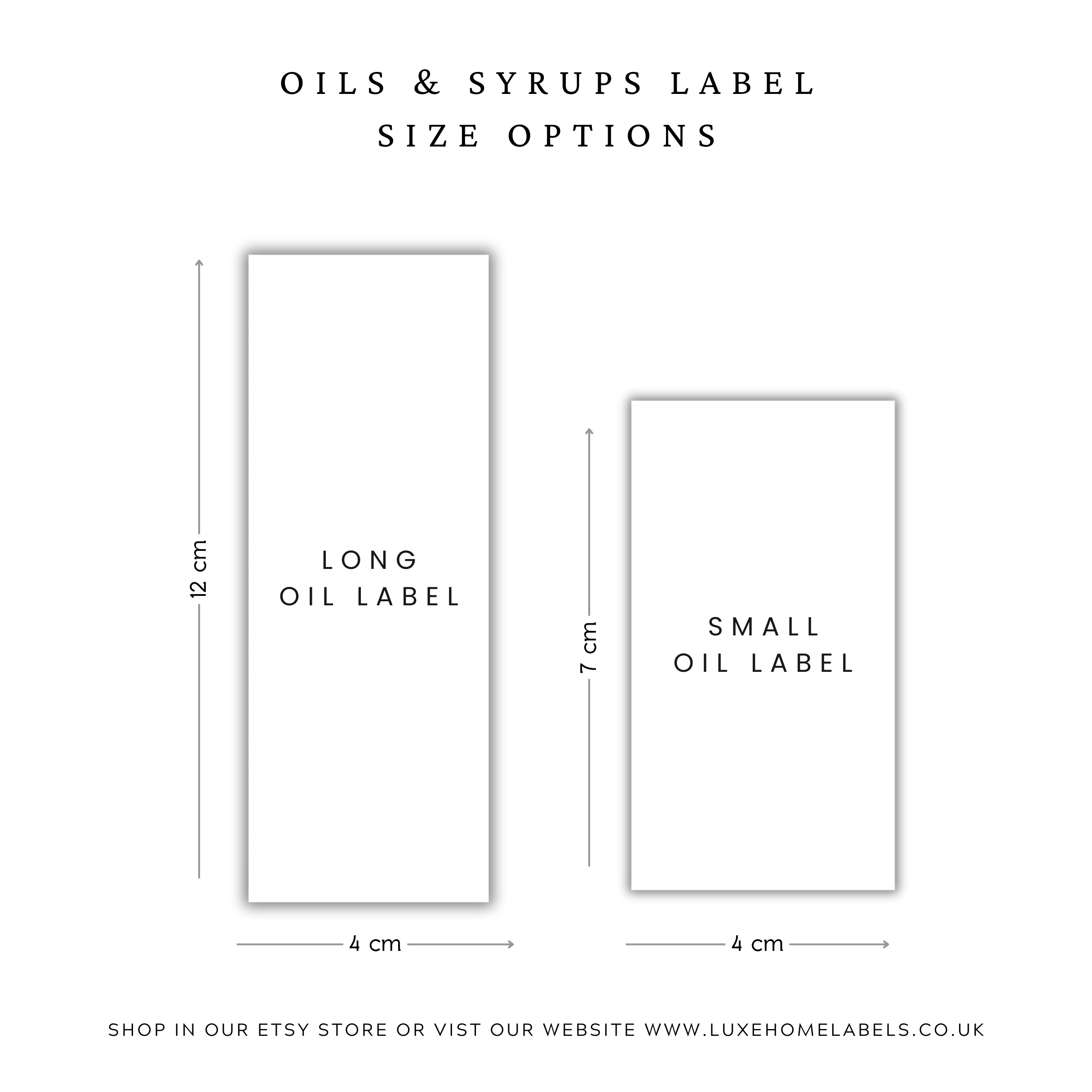 Minimalist Collection: Personalised Oil and Syrup Bottle Labels ...