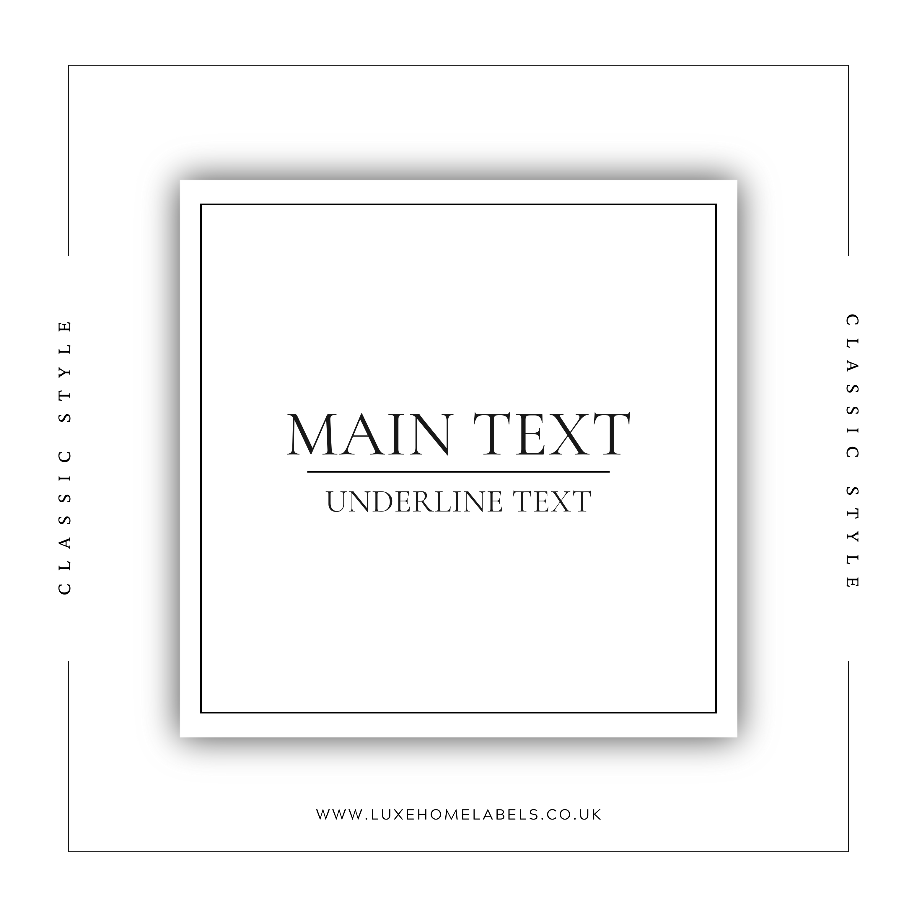 Personalised Pantry Labels (Classic Collection)