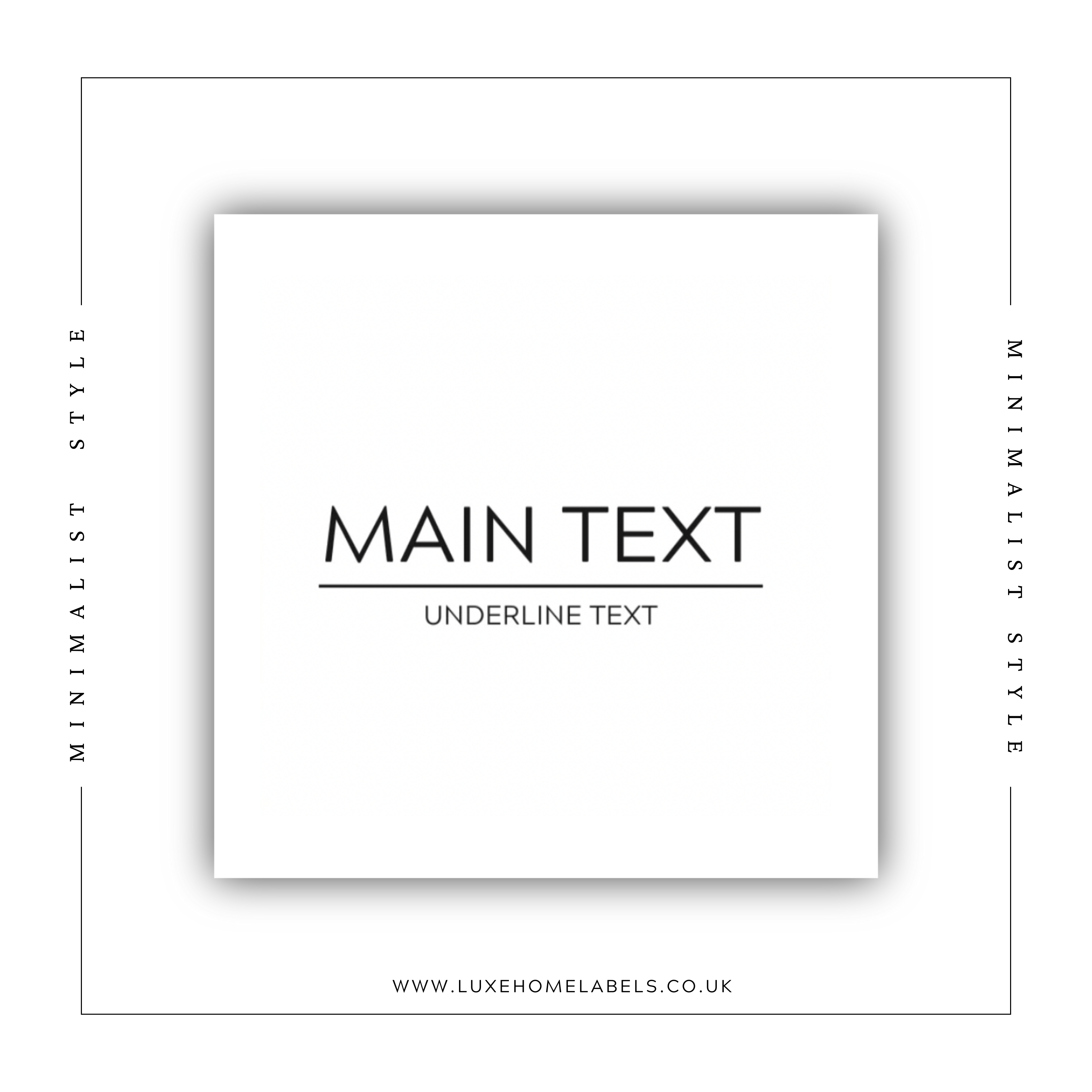 Minimalist Collection: Personalised Pantry Labels (Various Sizes)