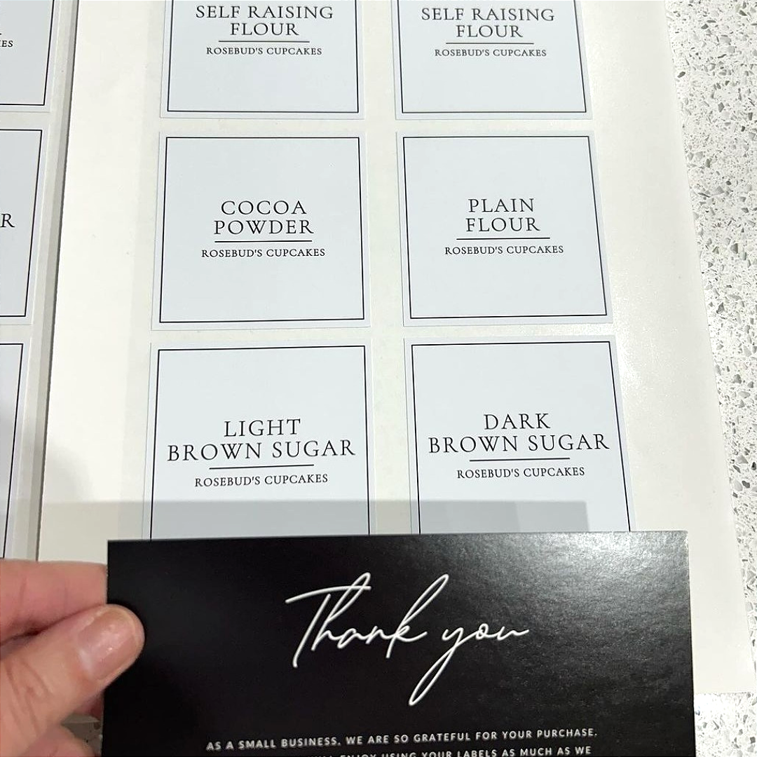 Personalised Basket Label Clips (White Labels)