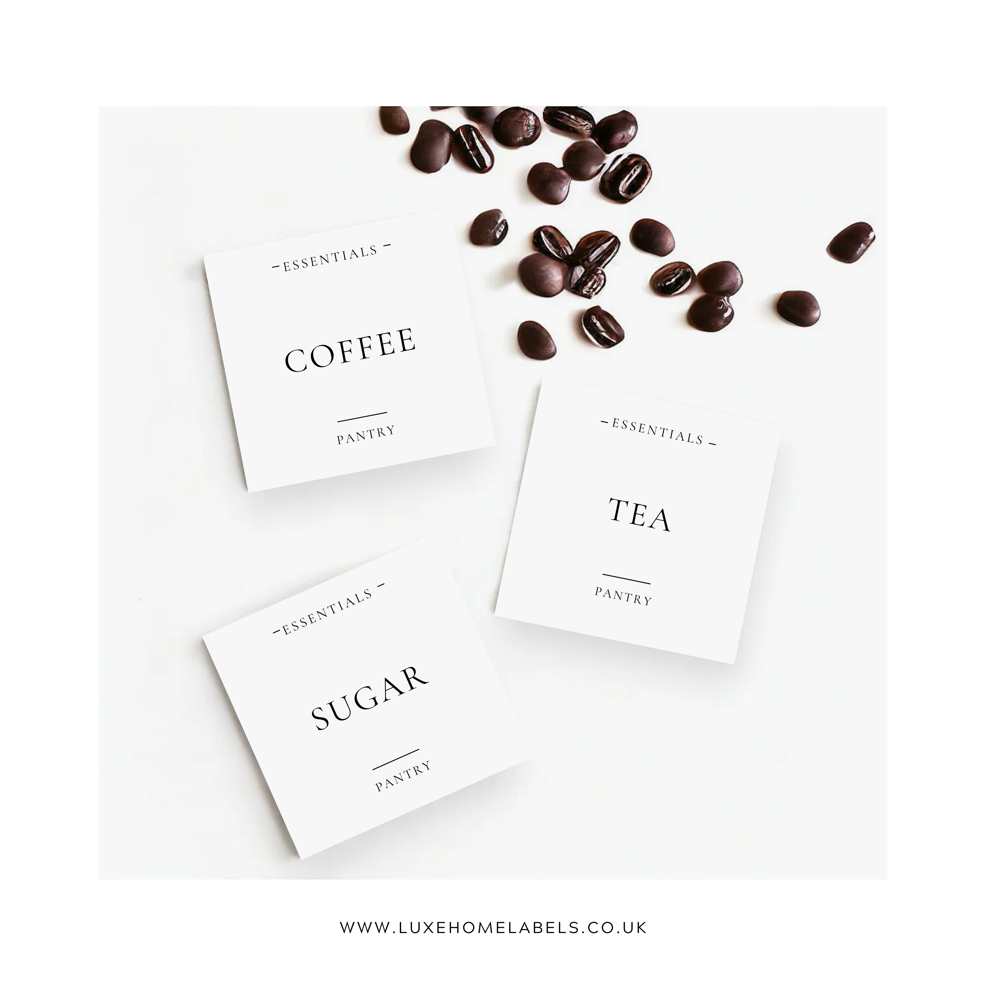 Premium Personalised Pantry Jar Labels (Various Sizes)