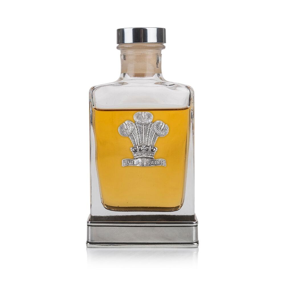 Welsh Feathers Pewter Hip Flask – Handmade Glass & Pewter | Wales Gift
