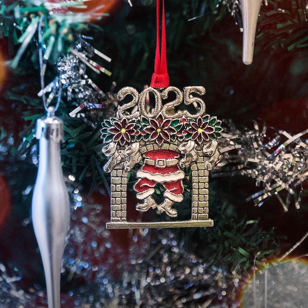 2025 Limited Edition Santa Chimney Pewter Bauble - Handmade British ...