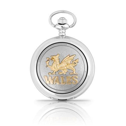 Two Tone Welsh Dragon Pocket Watch