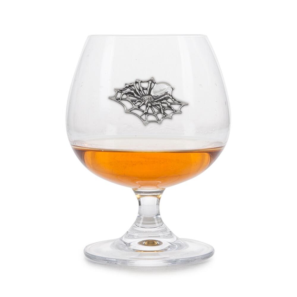 Halloween Spider Pewter Brandy Glass - Handmade British Badge ...