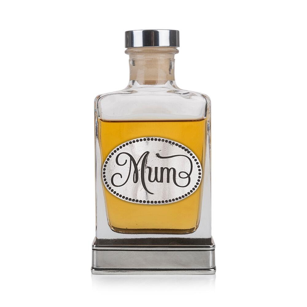 Mum Pewter Hip Flask – Handmade Glass & Pewter | Gift for Mum