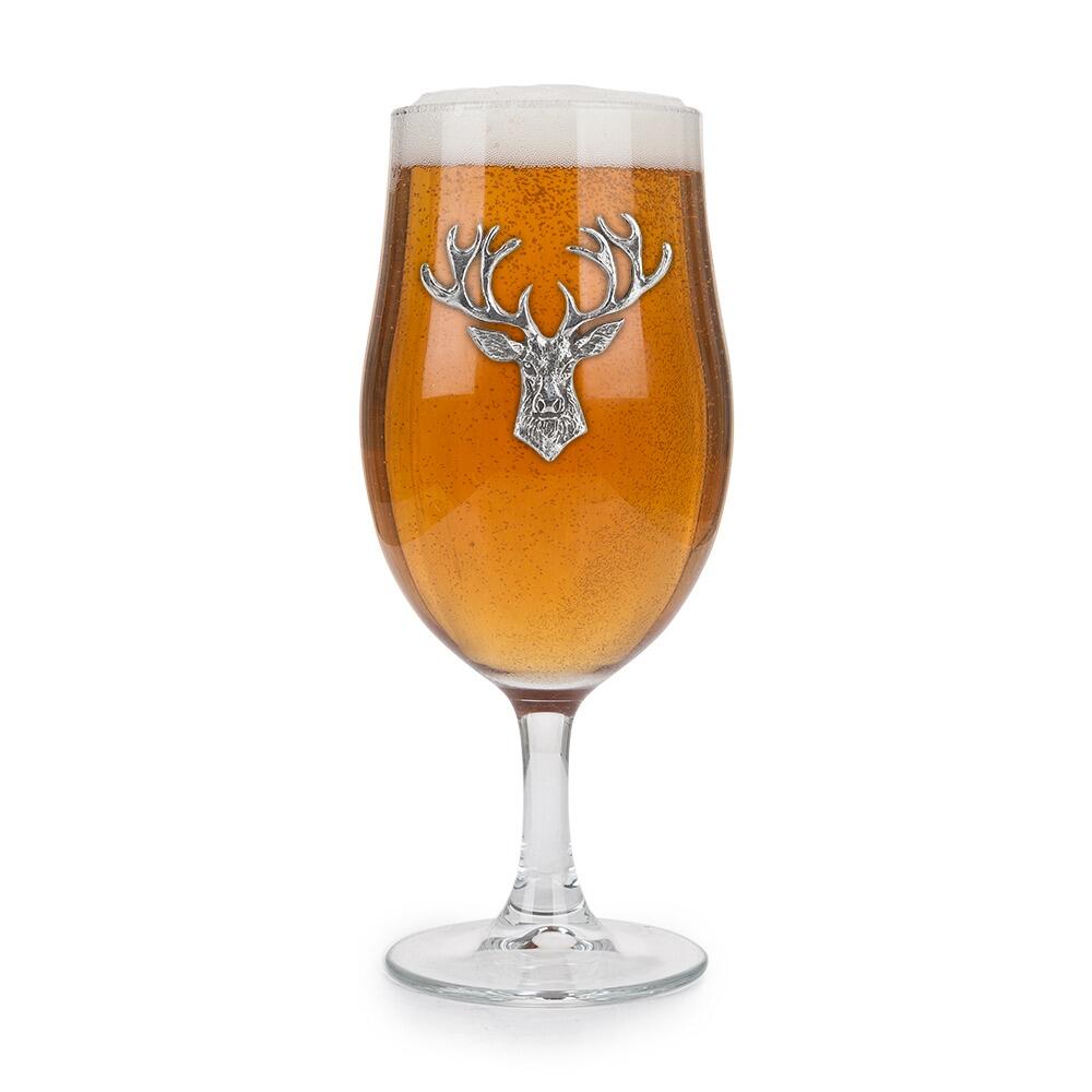 Stag Pewter Beer Goblet - Handmade British Pewter Badge | Elegant ...