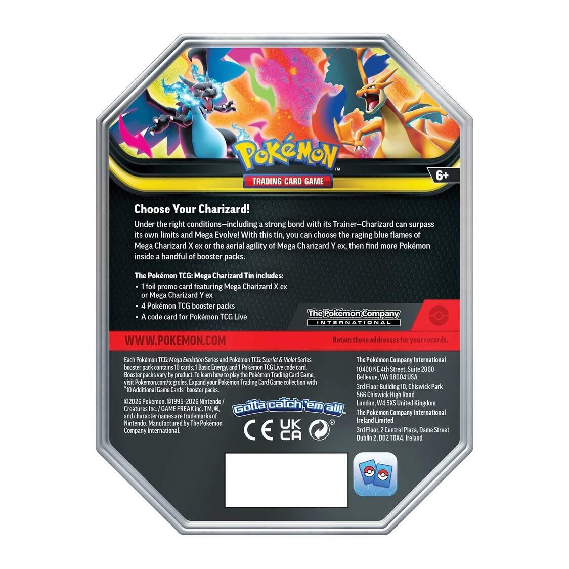 Pokémon TCG Mega Charizard Y ex Tin | UK Trading Cards