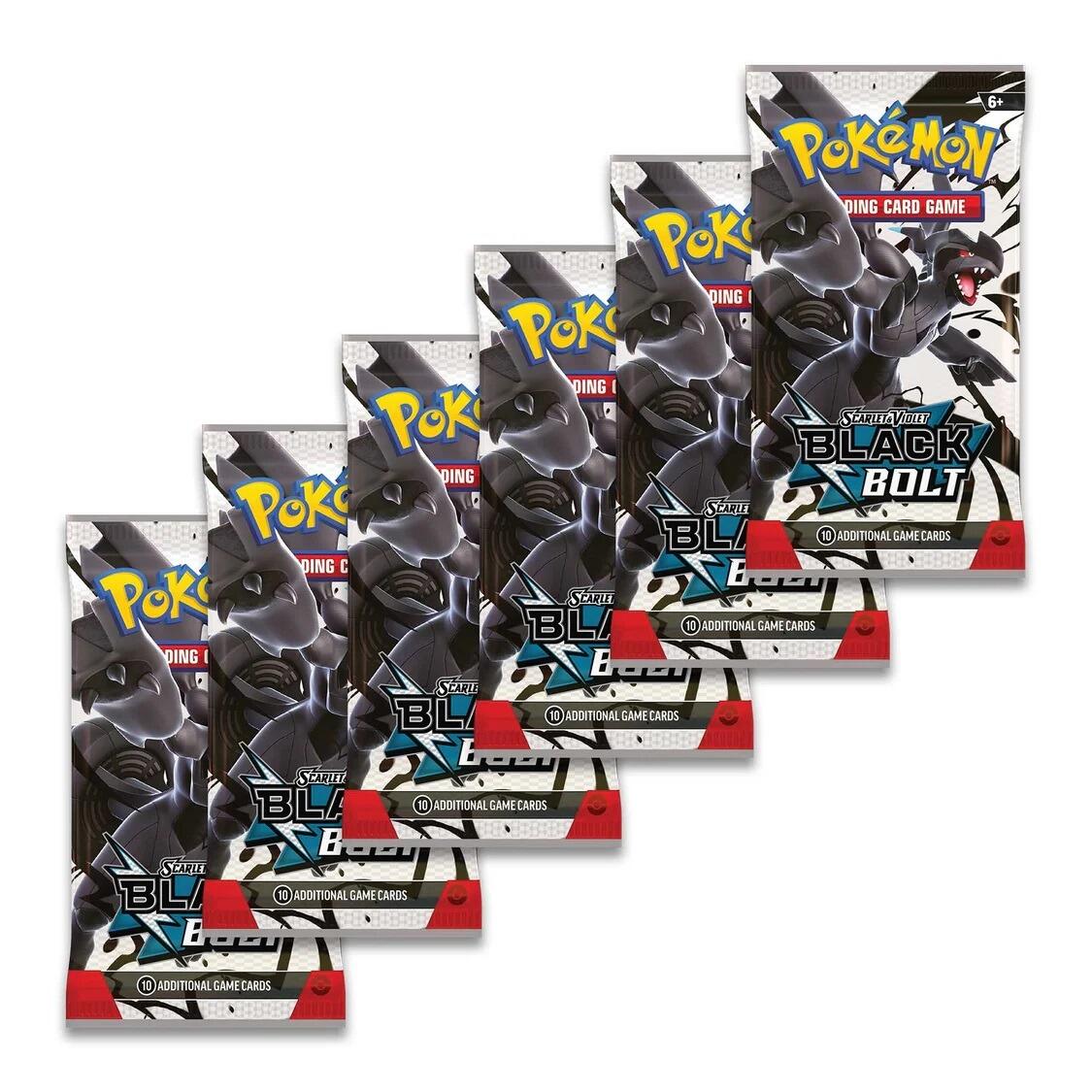Pokemon TCG Scarlet & Violet 10.5 Black Bolt Booster Bundle (6 Packs ...