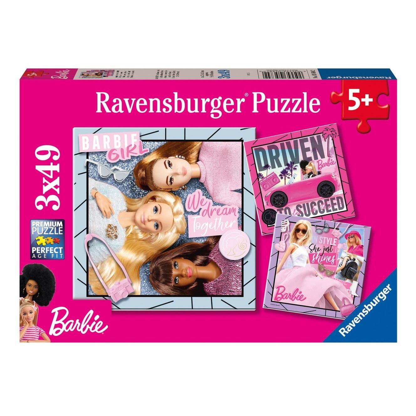 Barbie 3 x 49 Piece Jigsaw Puzzles | Top Pick Toys | Online, Retford