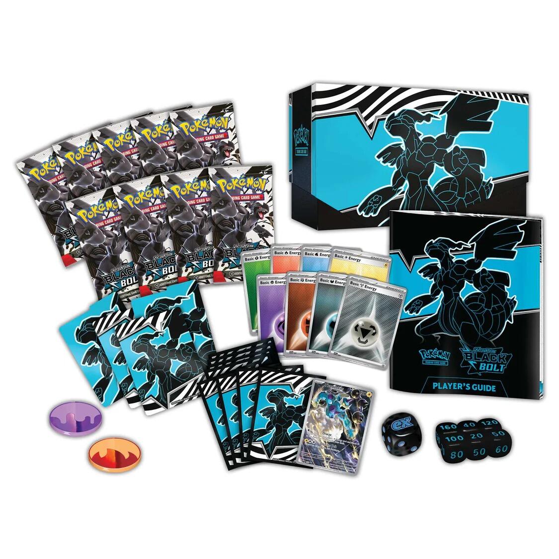 Pokémon TCG Scarlet & Violet 10.5 Black Bolt Elite Trainer Box Zekrom ...