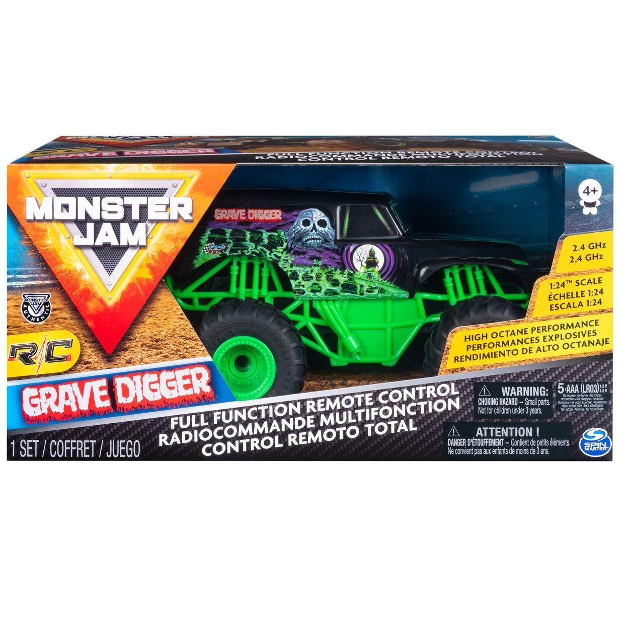 Monster Jam 1:24 Scale Remote Control Grave Digger | Top Pick Toys