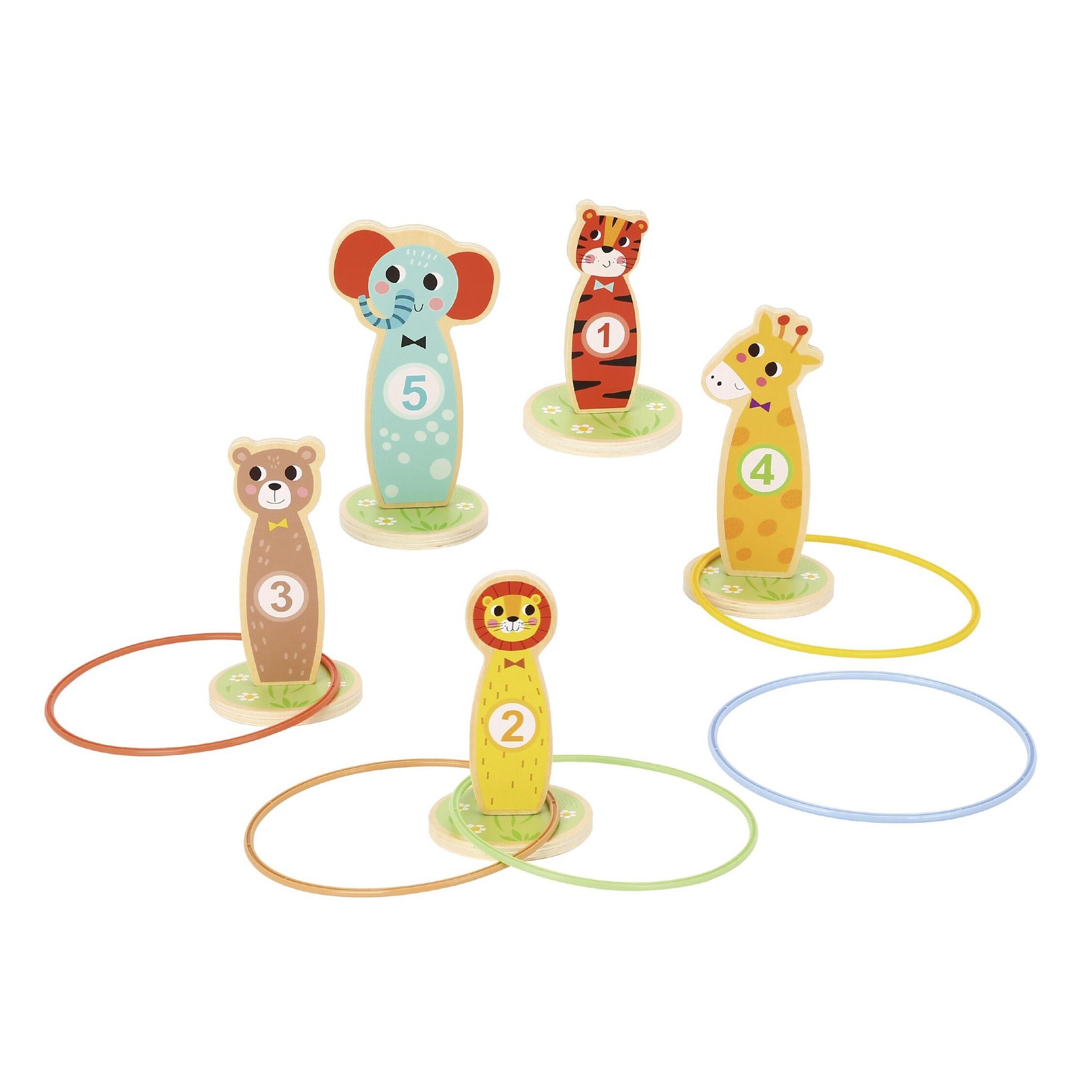 Tooky Toy Wooden Animal Ring Toss - Indoor/Outdoor Game | Top Pick Toys ...