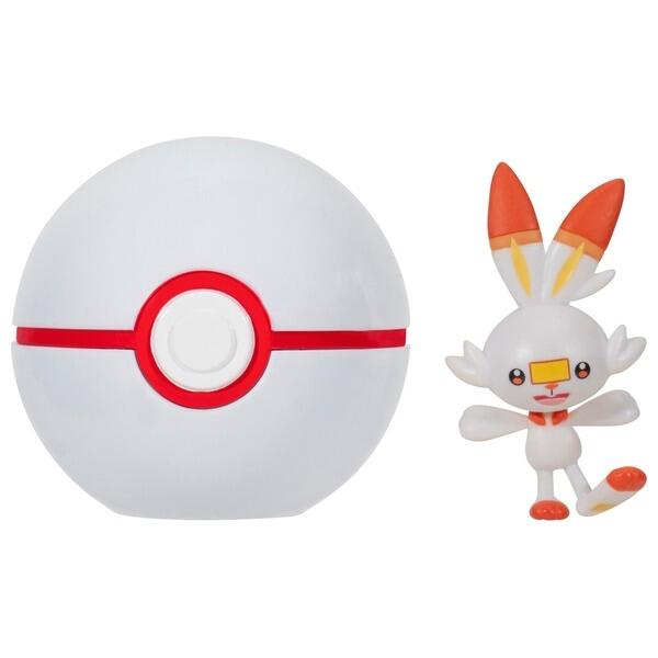 Pokémon Clip N Go Scorbunny & Premier Ball | Top Pick Toys, Great Value ...