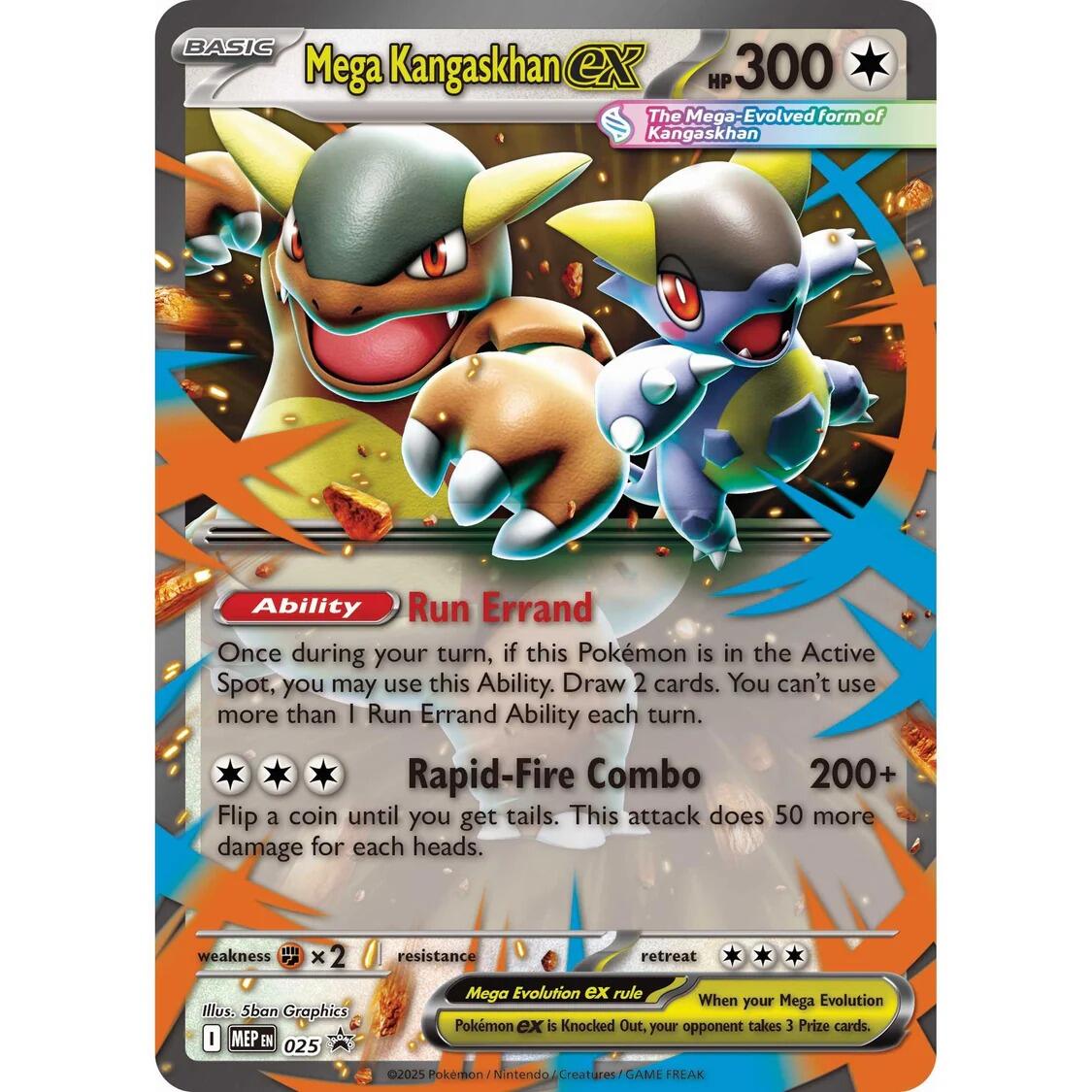 kangaskhan mega evolution card