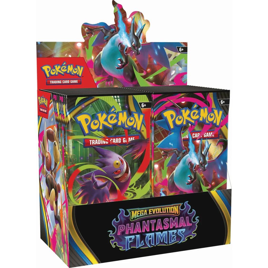 Pokémon TCG Mega Evolution Phantasmal Flames Booster Box (36 Packets ...