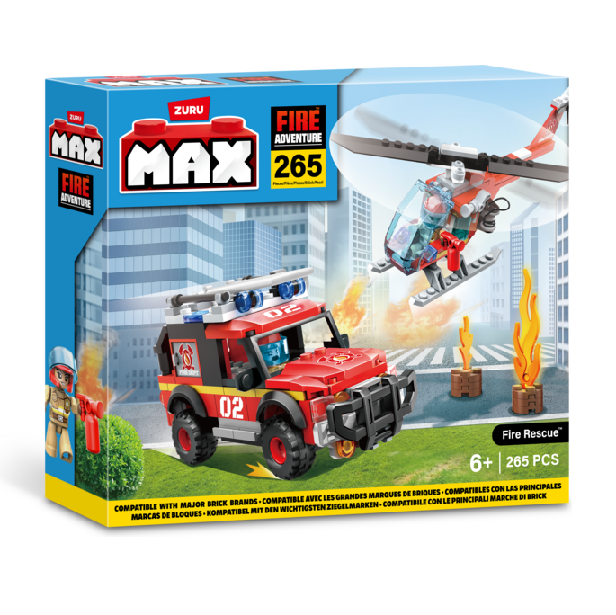 Max Build City Fire Adventure Rescue Construction Set (Lego Compatible ...