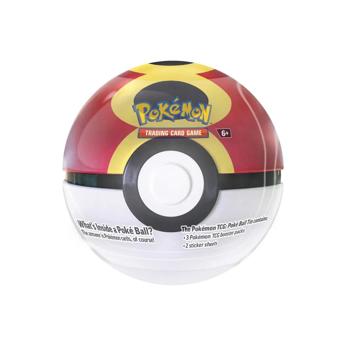 Pokémon TCG Poke Ball Tin (2025) - 3 Booster Packs + Stickers | UK ...