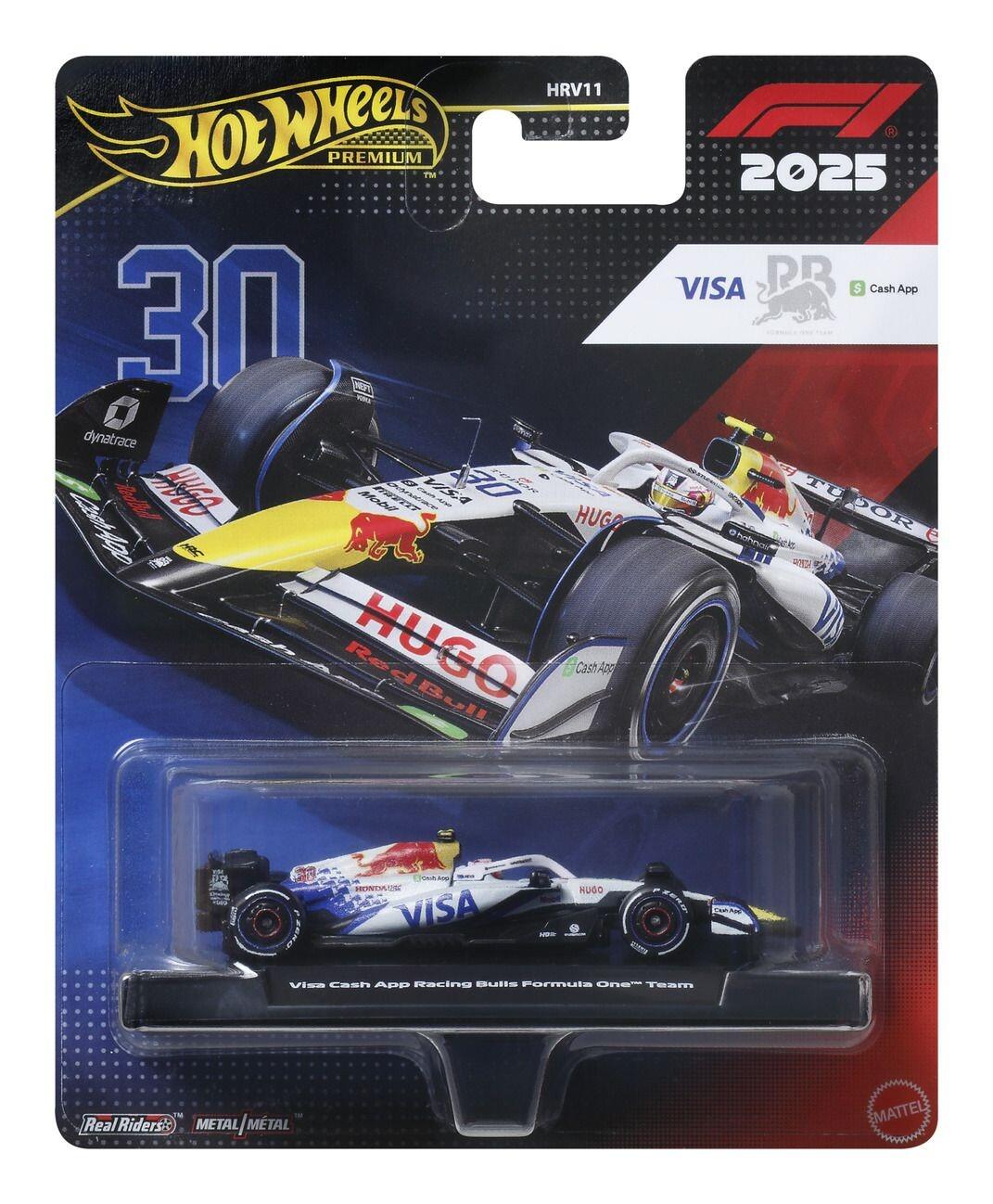 Hot Wheels Premium F1 2025 Racing Bulls Liam Lawson - 1:64 Scale ...